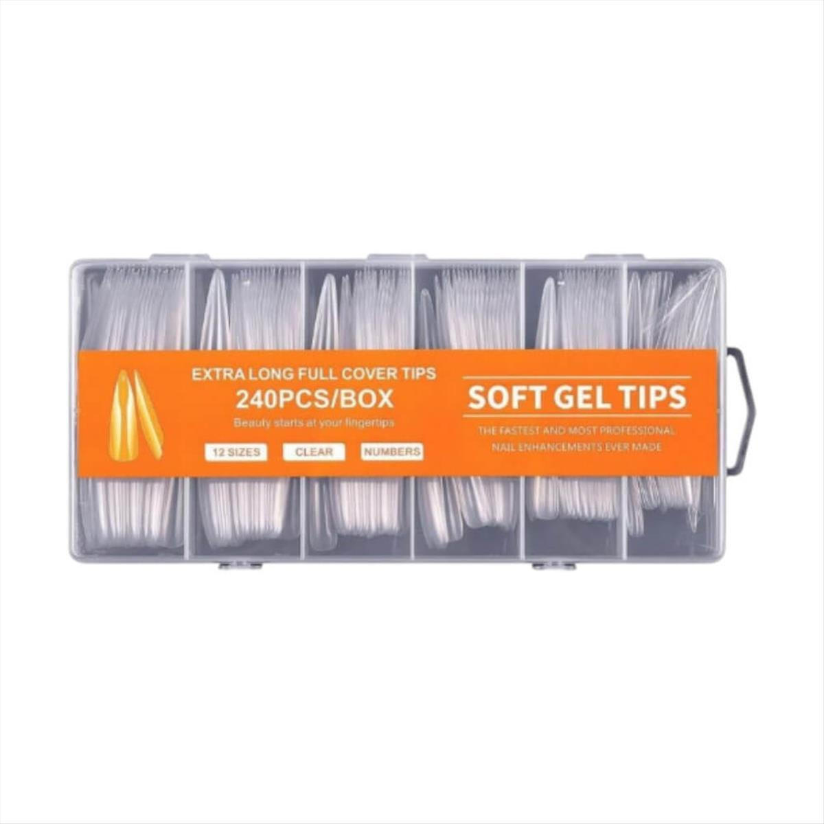 Soft Gel Tips Νυχιών Διάφανα 240τμχ | Skroutz Cyprus