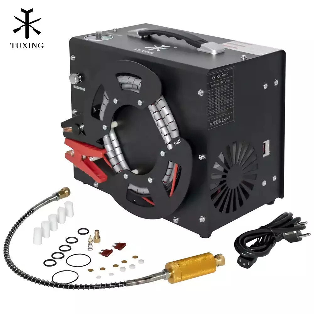 Tuxing High-pressure Air Compressor 4500psi 35l/min Air Flow 220v ...