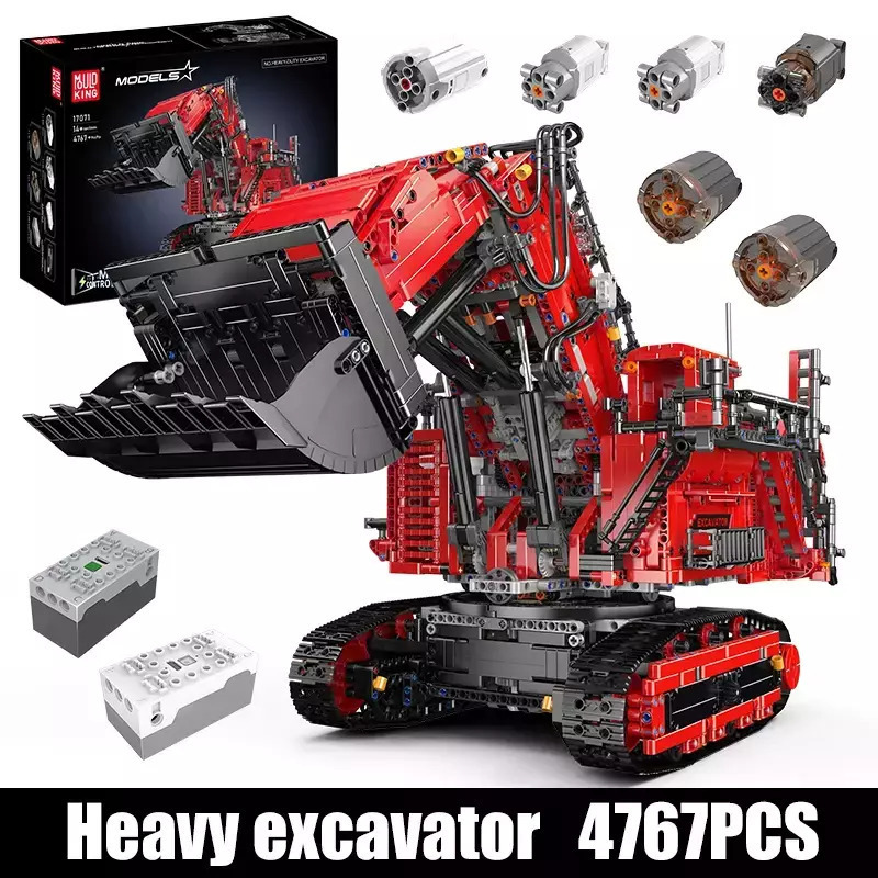 Mould King Excavator Building Block Remote Control Function 4767 Pieces ...
