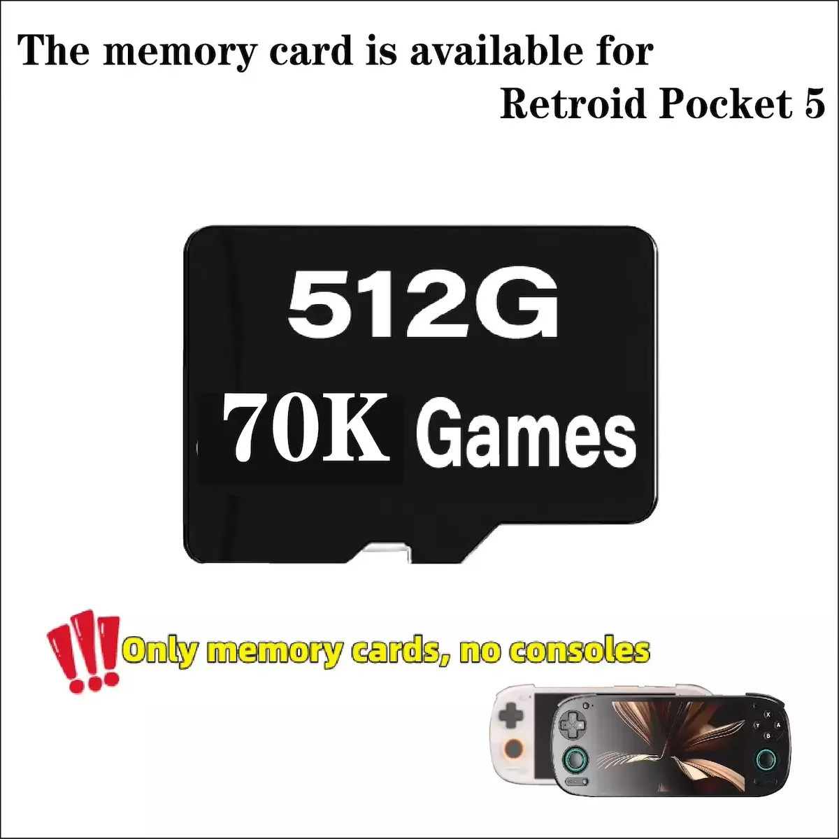 Retroid Pocket 5 Memory Card 256g Capacity Compatible Ps2 Games 512g ...