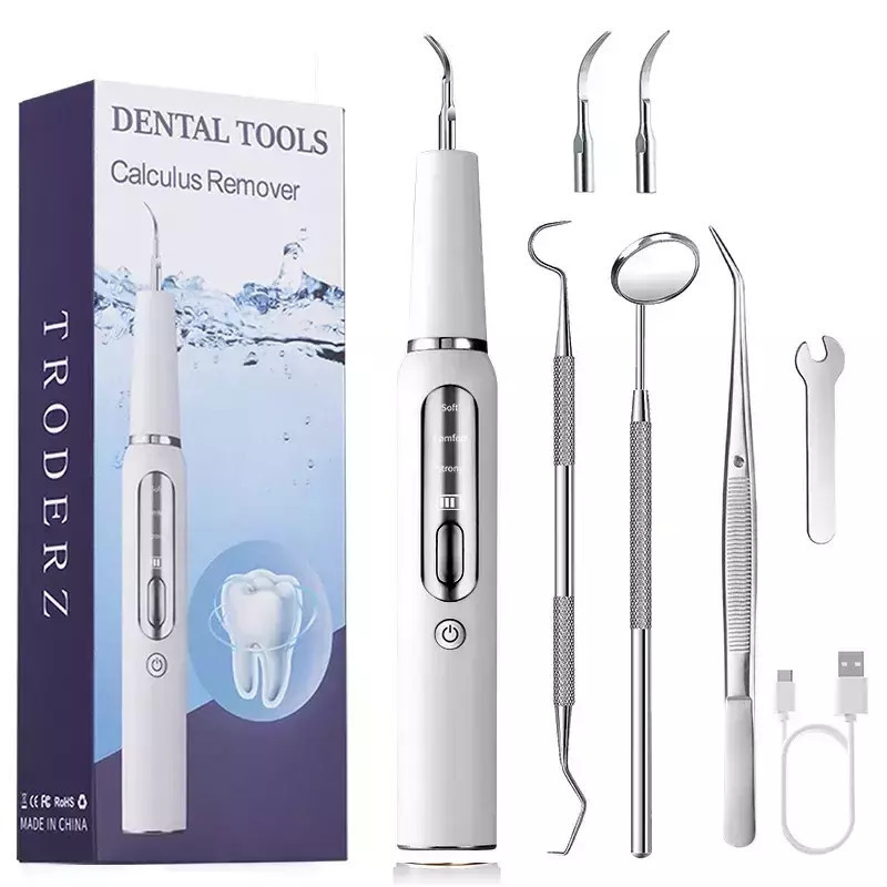 Dog Tooth Calculus Remover Ultrasonic Scaler Dental Tool Kit Ηλεκτρική ...