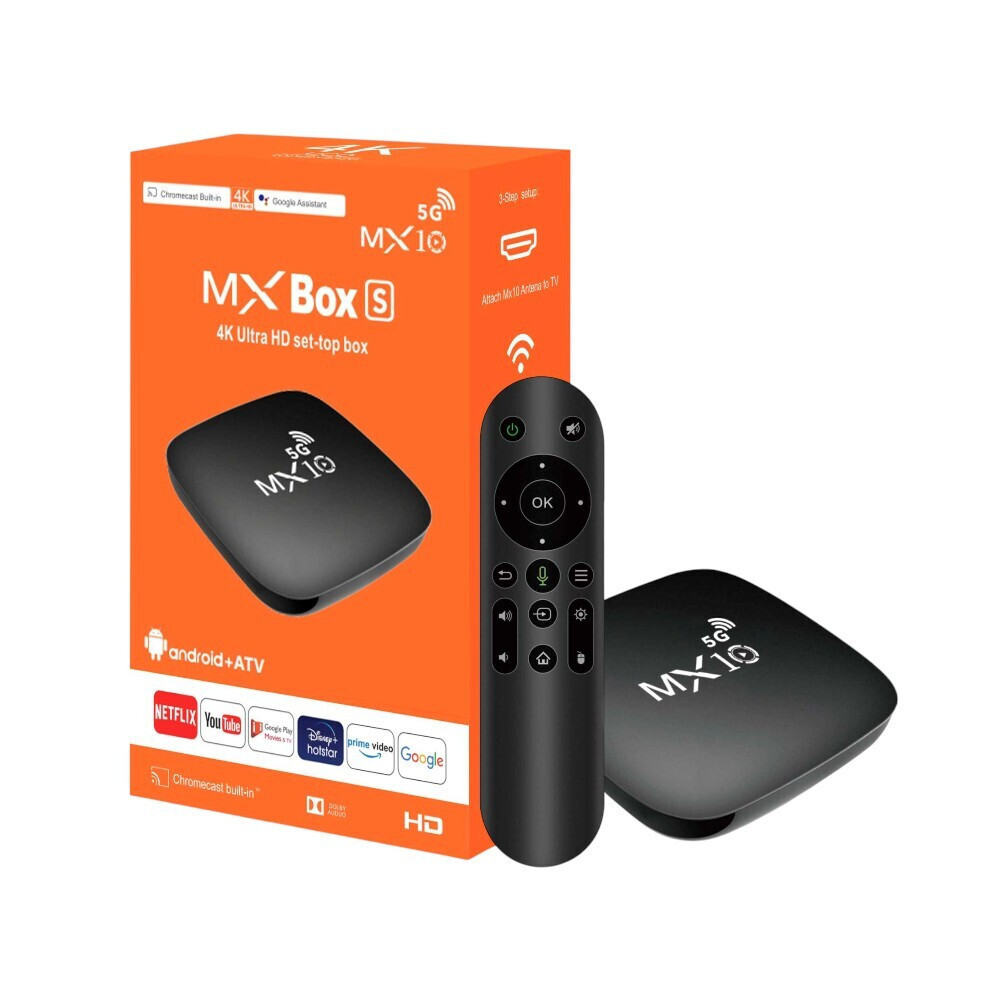 TV Box MX10 5G 812280 4K UHD με WiFi USB 2.0 / USB 3.0 1GB RAM και 8GB ...