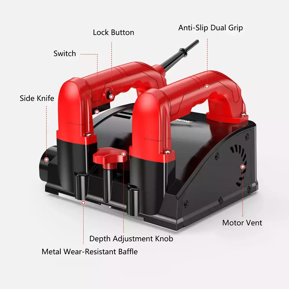 Electric Planer Sander 1200w Power Ergonomic Design Cement Knife ...