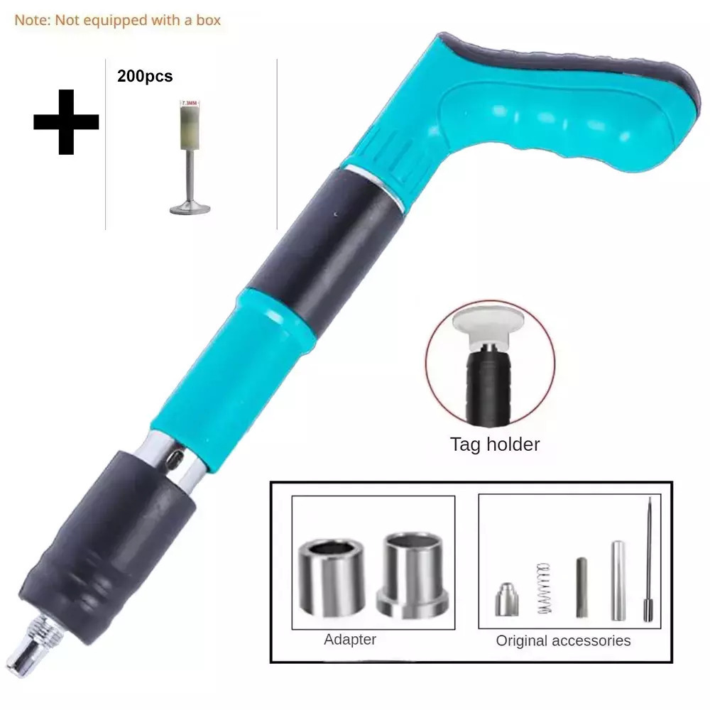 Mini Steel Nail Gun Five Levels Strength Ergonomic Handle Blue | Skroutz.gr