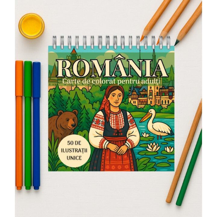 romania coloring book