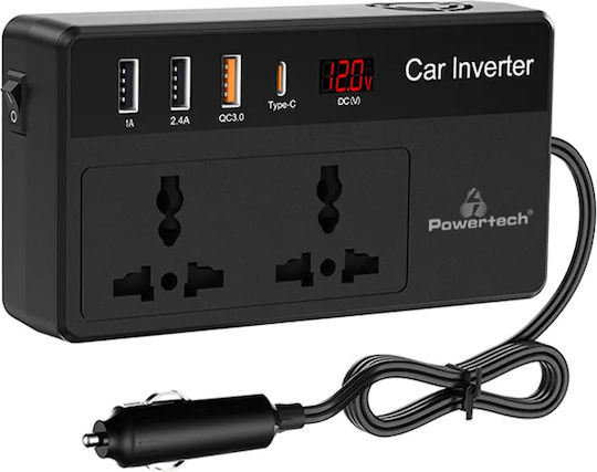 Powertech Inverter Αυτοκινήτου Τροποποιημένου Ημιτόνου 200W για ...