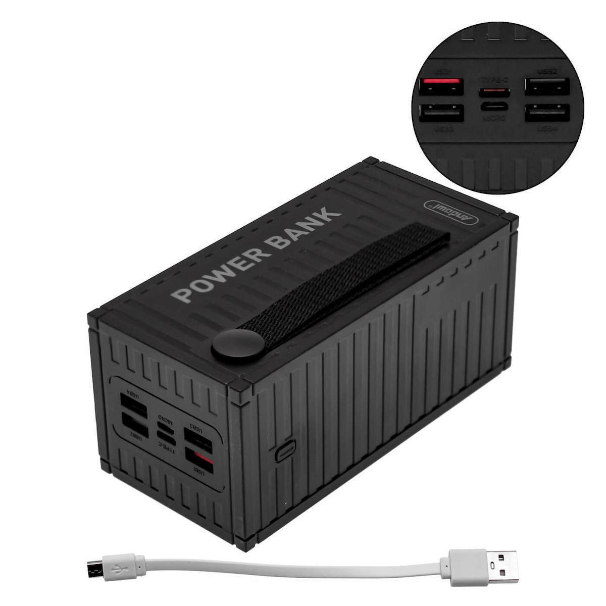 Andowl Q-CD6500 Power Bank 68000mAh 30W με 4 Θύρες USB-A Quick Charge 3 ...
