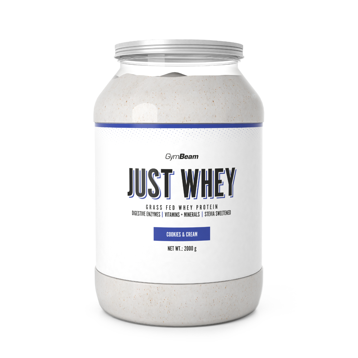 GymBeam Just Whey Πρωτεΐνη Ορού Γάλακτος με Γεύση Cookies & Cream 2kg ...