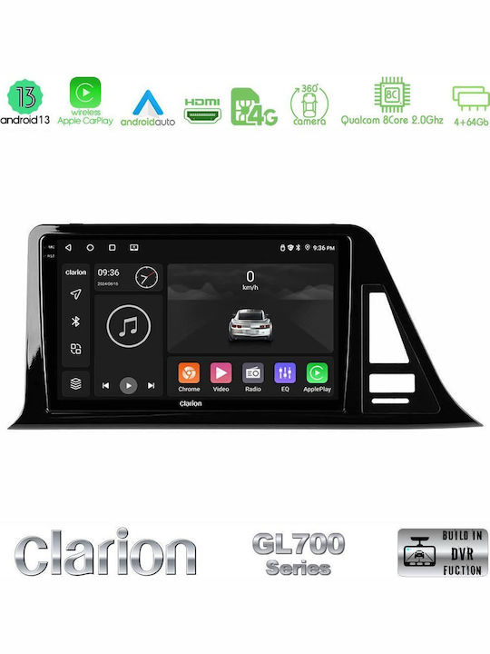 Clarion Sistem Audio Auto pentru Toyota C-HR 2017 (Bluetooth/USB/WiFi ...