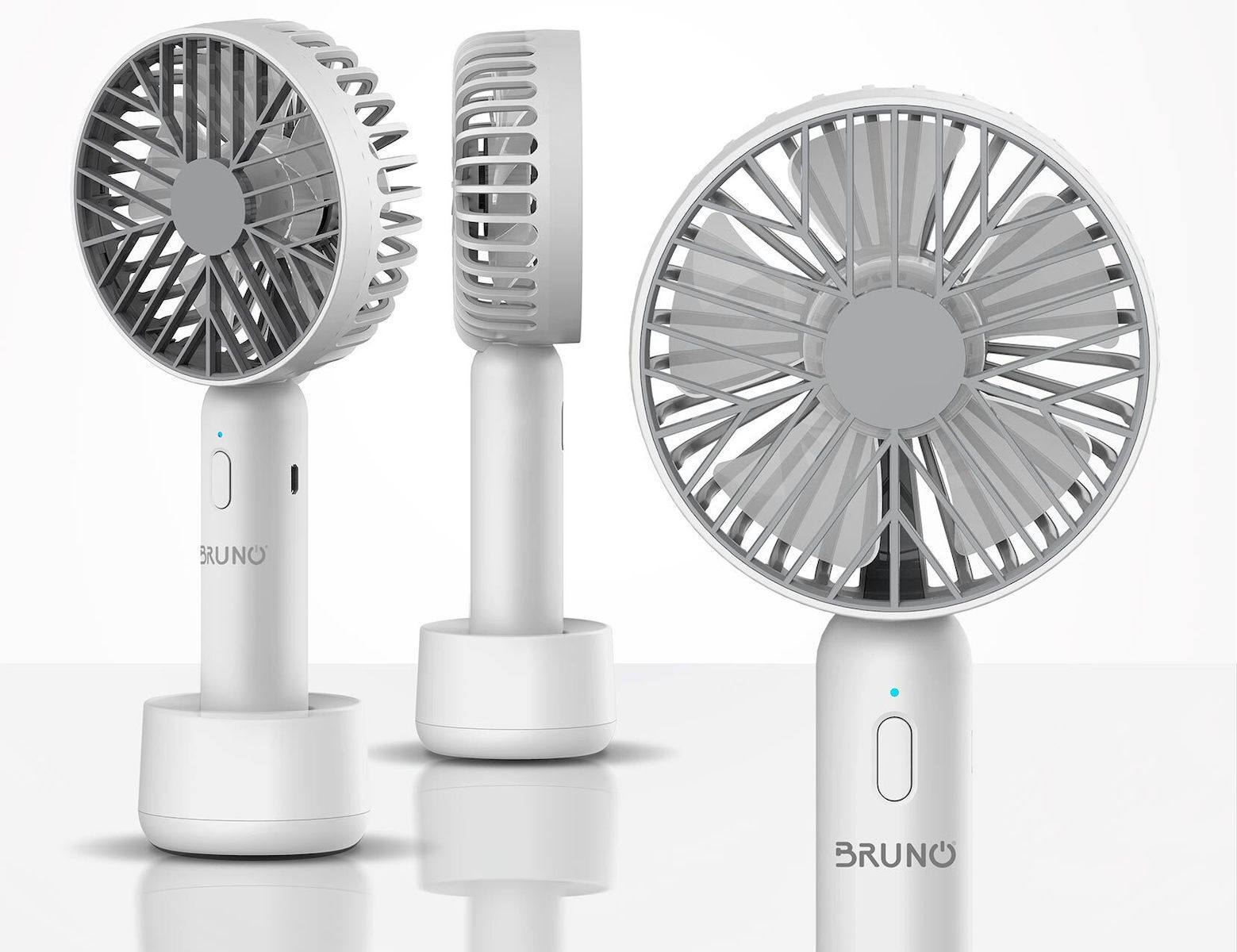 Bruno Ανεμιστηράκι Χειρός USB Επαναφορτιζόμενο 1200mAh Λευκό BRN-0229 | Skroutz.gr