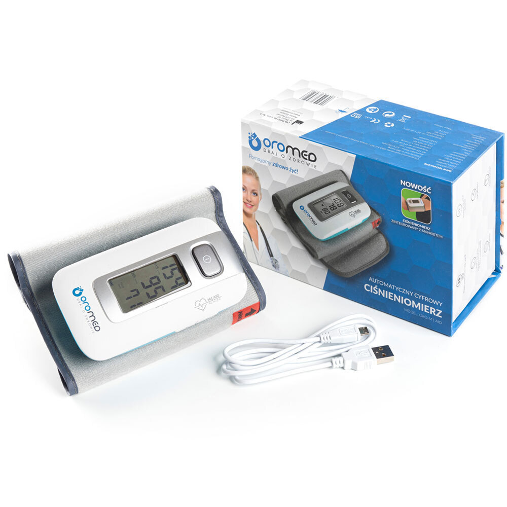 Upper Arm Blood Pressure Monitor Digital Display Bluetooth Oro-m1-aio Oromed Integrated Cuff 22 ...