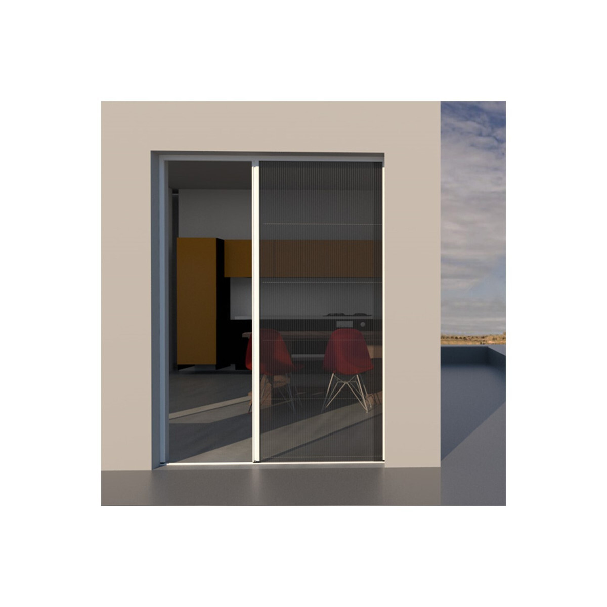 Σίτα Πλισέ Οριζόντιας Κίνησης Belco Zeta 23 Μονόφυλλη Πλάτος Έως 140cm ...