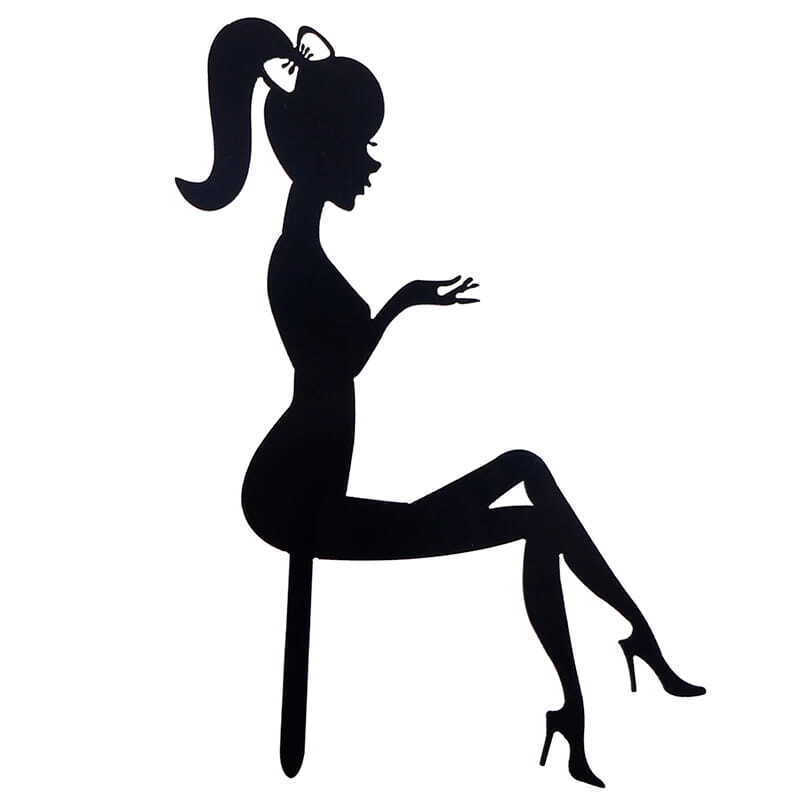 Acrylic Cake Topper Girl Woman | Skroutz Cyprus