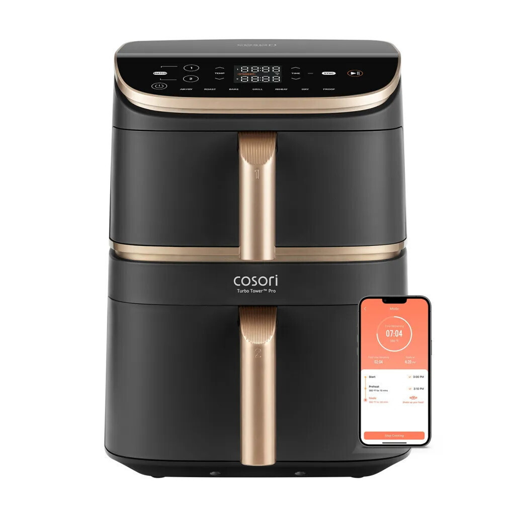 Cosori Turbo Air Fryer με Wi-Fi 10.8lt Μαύρο | Skroutz.gr