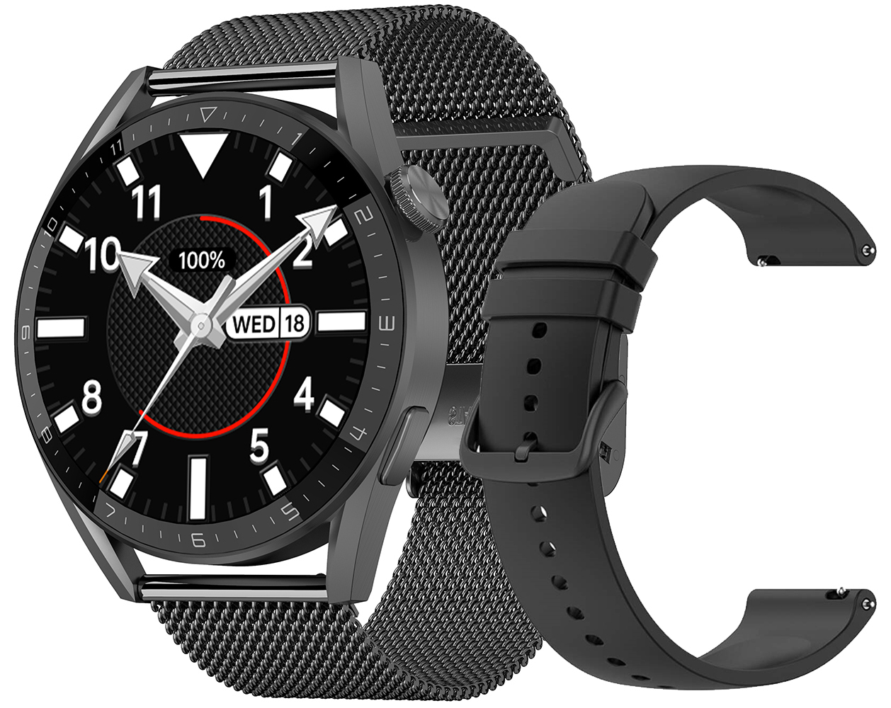 DeltaFiT Max Smartwatch με Παλμογράφο (Μαύρο) | Skroutz.gr