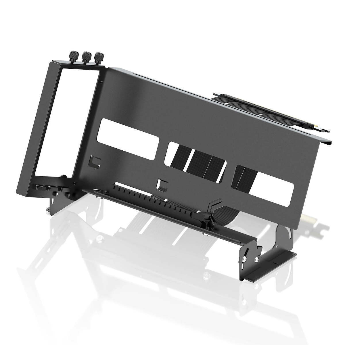 45° Vertical Mount Bracket Gpu Ezdiy-fab Pcie 4.0 Riser Cable Black ...
