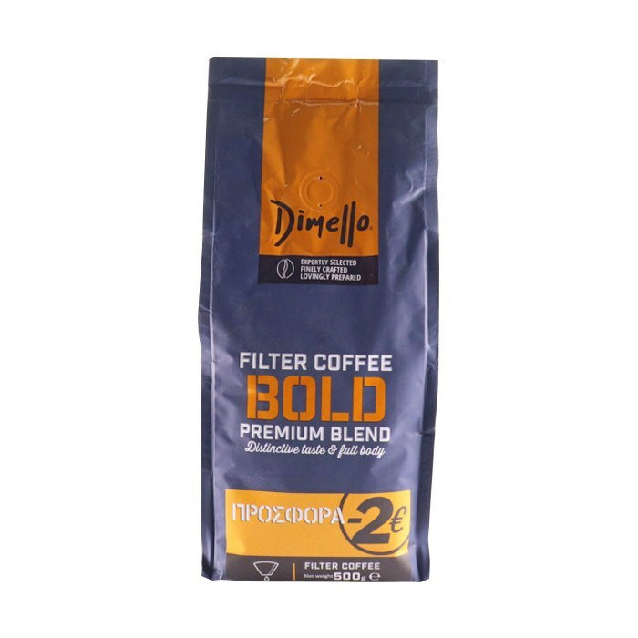 Dimello Καφές Φίλτρου Bold Αλεσμένος 500gr | Skroutz.gr