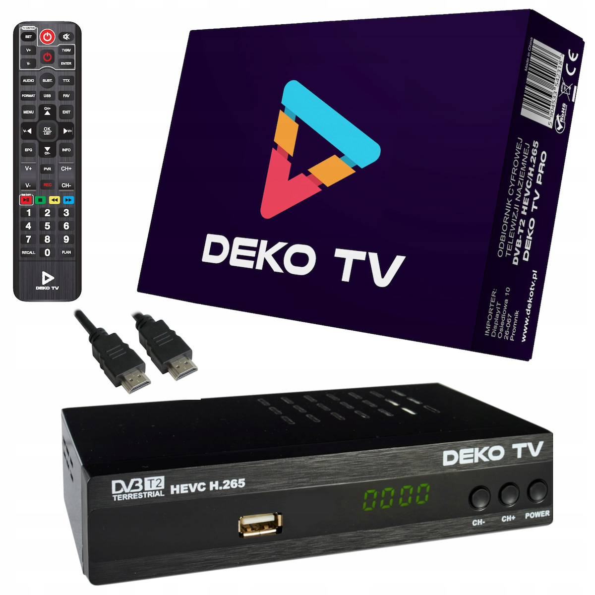 Dvb-t2 Decoder Tuner Dekotv Pro Terrestrial Television Dvb-t2 Hevc H.265 Deko | Skroutz.gr