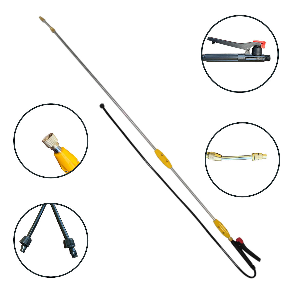 1.5 Meter Extendable Rod Made Stainless Steel Ergonomic Plastic Handle ...