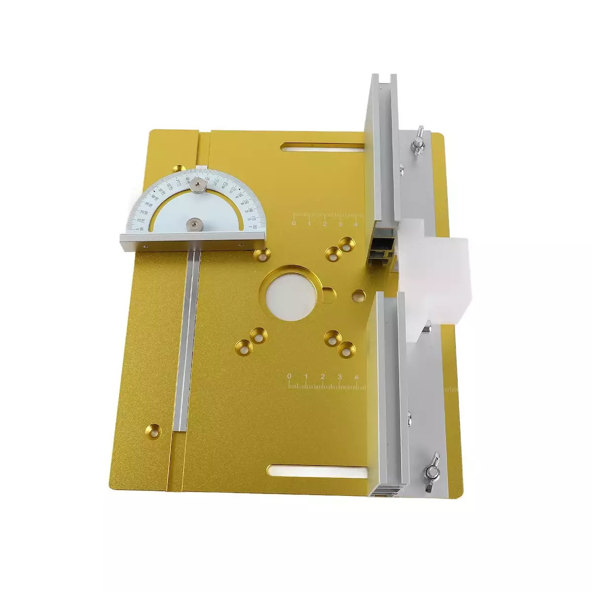 Router Table Insert Plate Aluminum Alloy Versatile Compatibility Gold ...