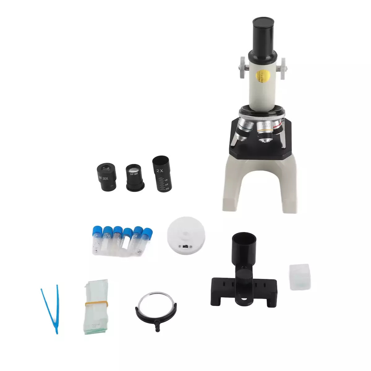 Monocular Optical Microscope Up To 500x Magnification Led Illumination ...