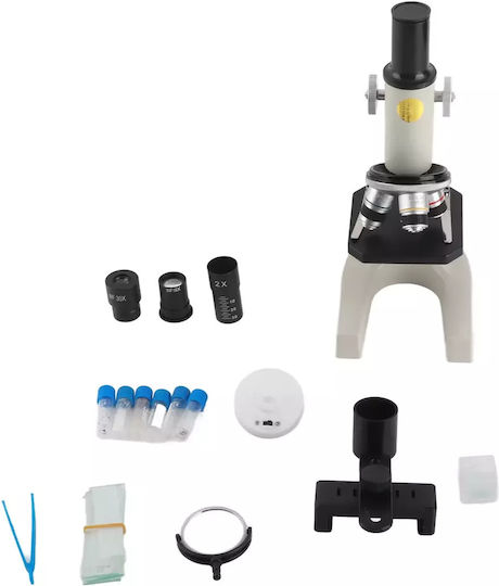 Monocular Optical Microscope Up To 500x Magnification Led Illumination ...