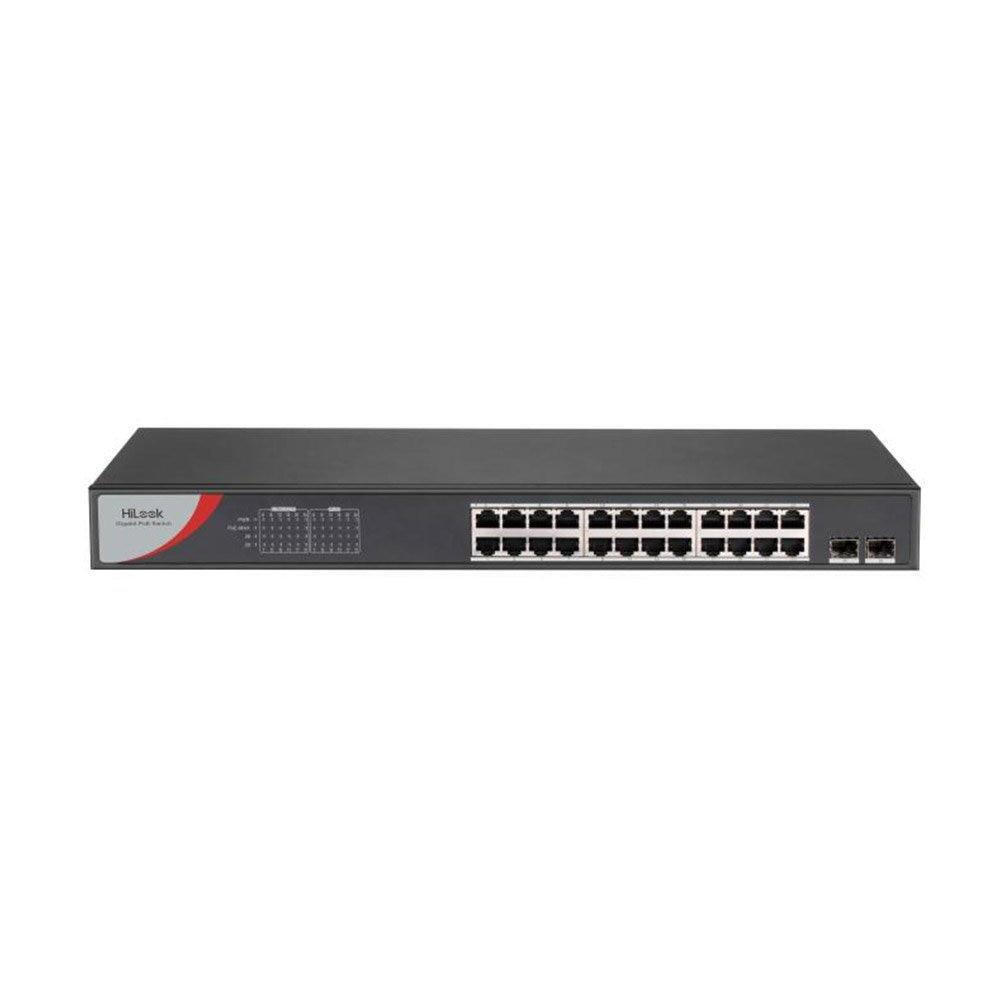 Hikvision HiLook NS-0526P-225 Unmanaged L2 PoE+ Switch με 24 Θύρες Gigabit (1Gbps) Ethernet ...