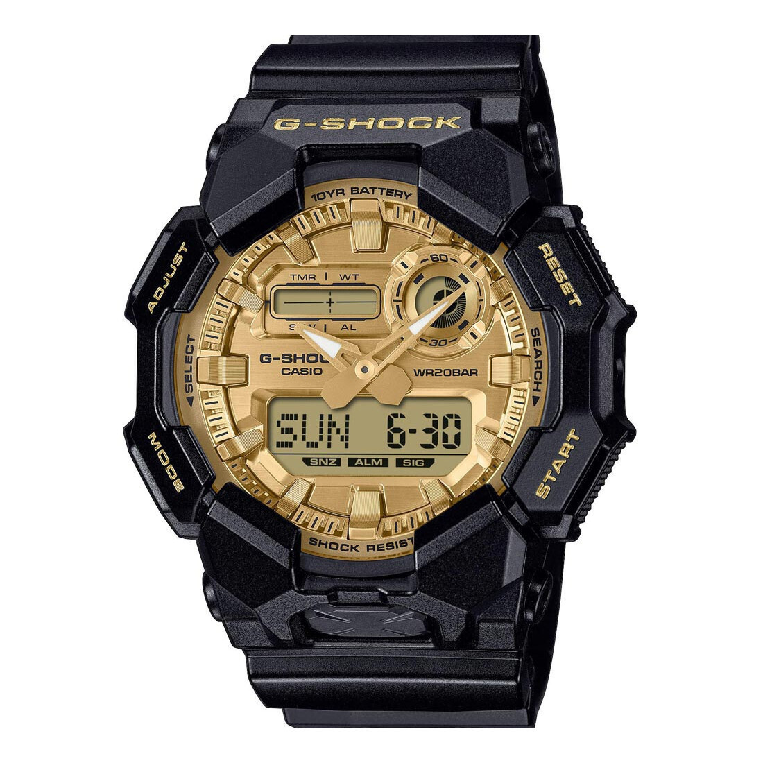 Casio G-shock Αναλογικό/Ψηφιακό Ανδρικό Ρολόι Μπαταρίας με Μαύρο ...