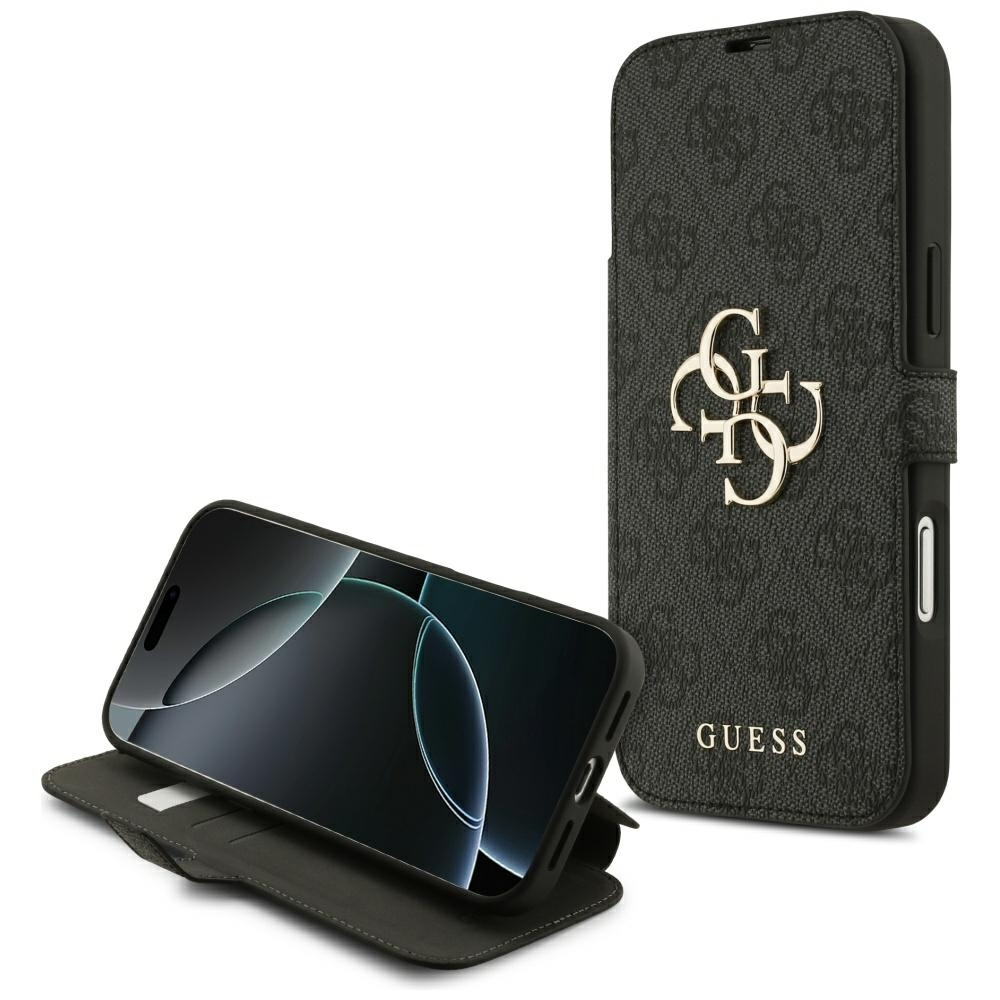Guess Book Μεταλλικό Μαύρο (iPhone 17 Pro Max) GUBKP17X4GMGGR | Skroutz ...