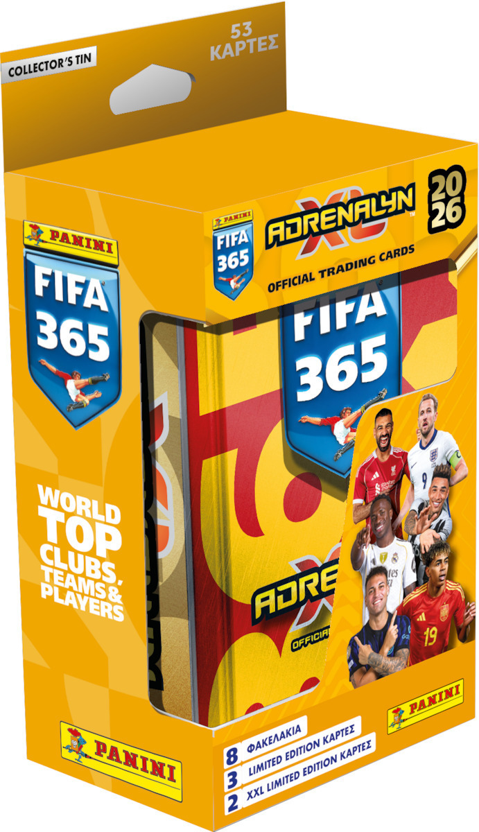 Fifa 365 2026 Adrenalyn Xl Κάρτες Panini Metal Classic Tin | Skroutz.gr