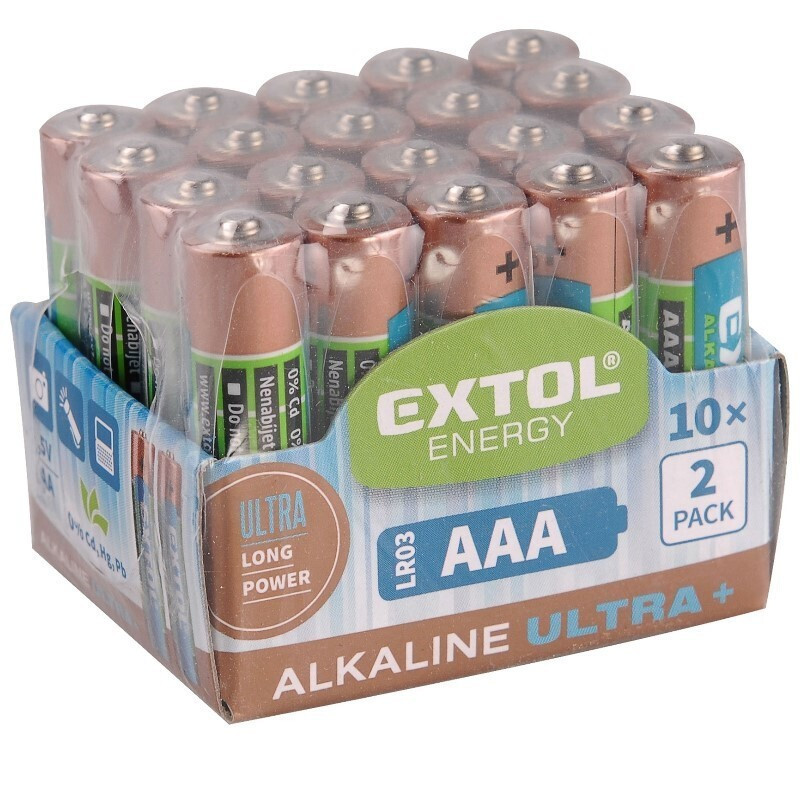 Set 20 Alkaline Batteries Extol Ultra Power 1.5 V Aa Lr6 | Skroutz.gr