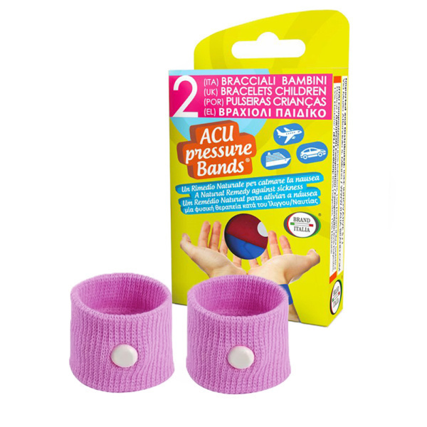 Brand Italia Acu Bands Βραχιόλια Μωβ για την Ναυτία 2τμχ | Skroutz.gr