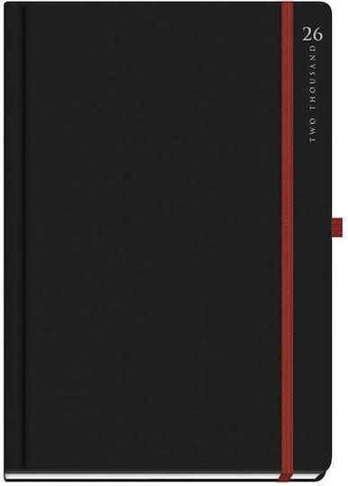 Flexbook Ημερολογιο Ημερησιο Black Rainbow 1320 17x25 Λαστιχο 2026 ...