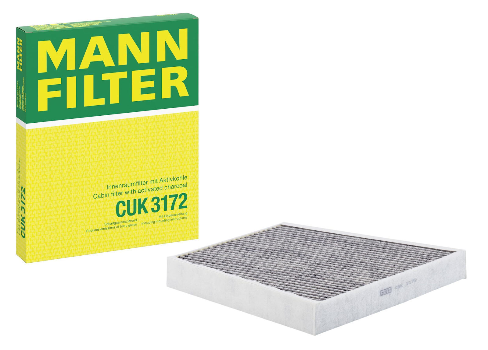 Mann-filter Cuk 3172 Cabin Filter Interior Air Filter Pollen Filter Activated Carbon Cars + Vans ...