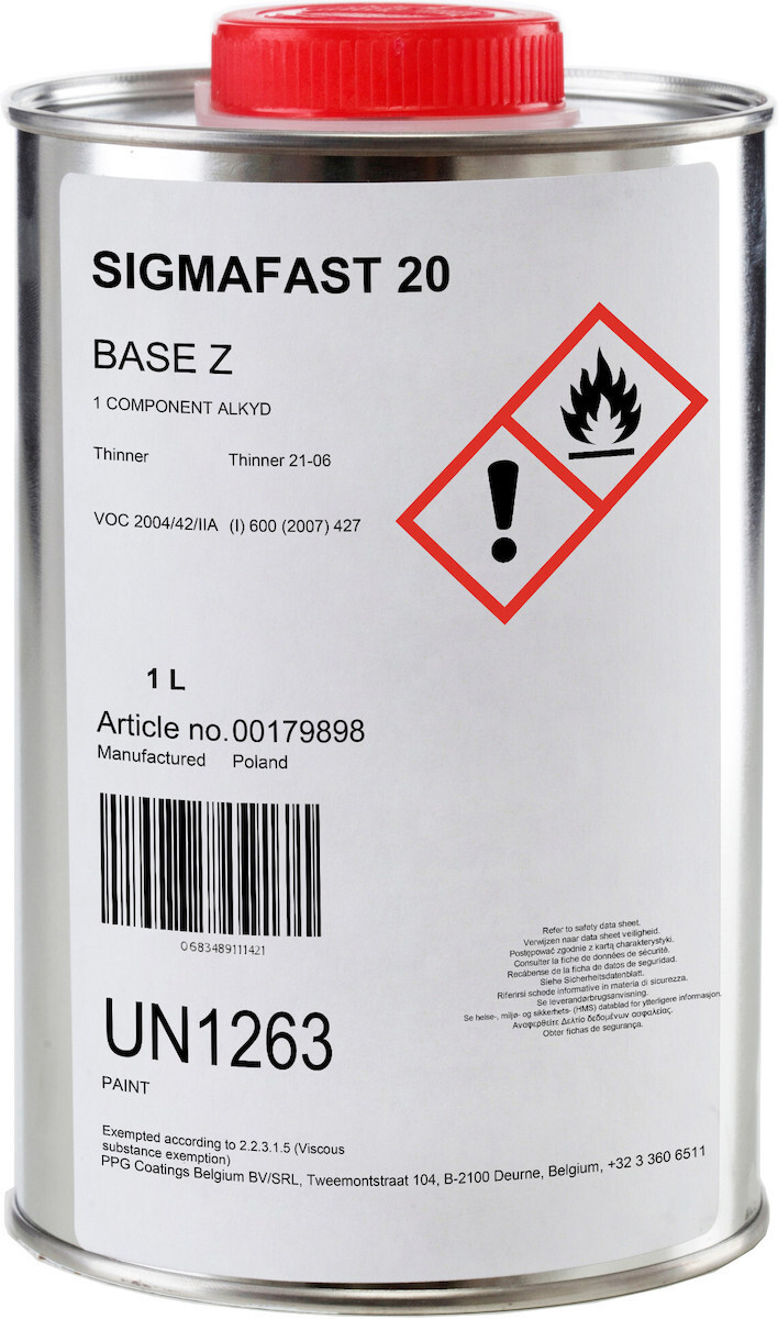 Sigmafast 20 Anti-corrosion Paint Rust 1l Ral 9010 | Skroutz.gr