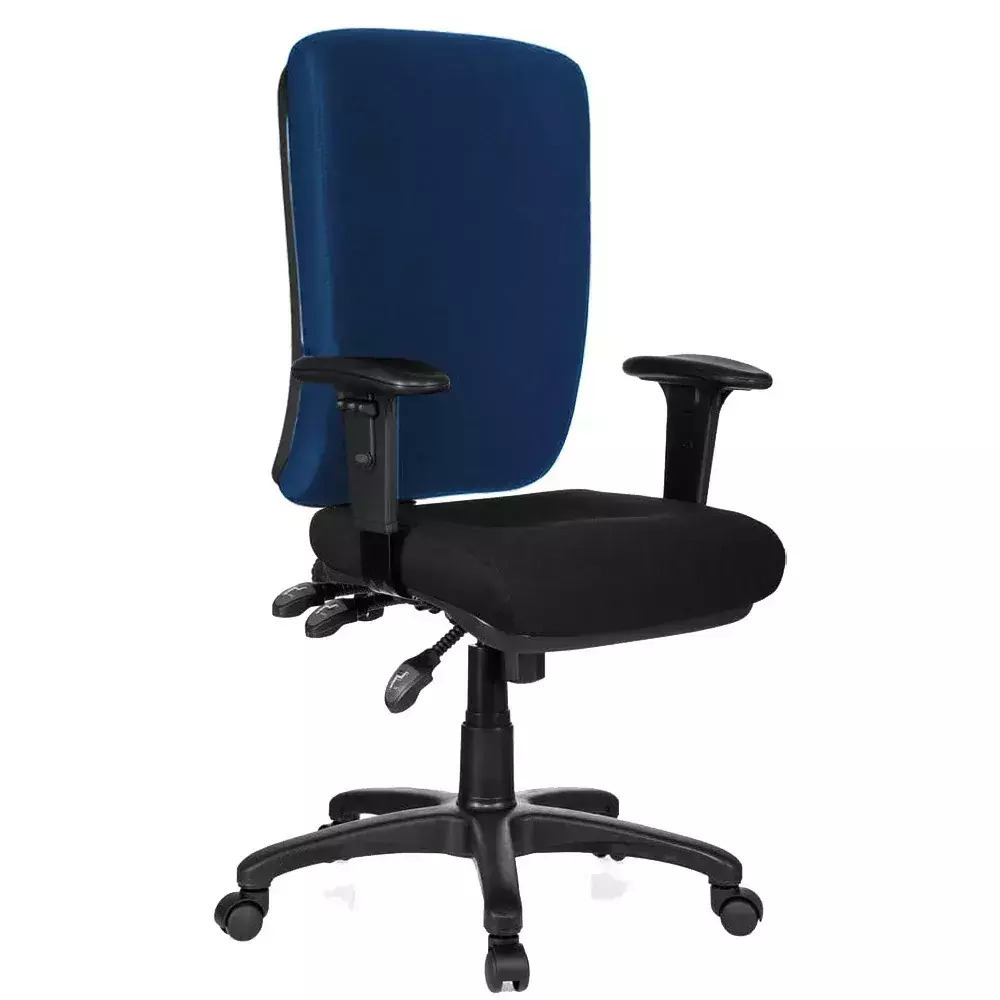 Zenit Base Reclining Office Chair with Adjustable Arms Blue/black Hjh ...