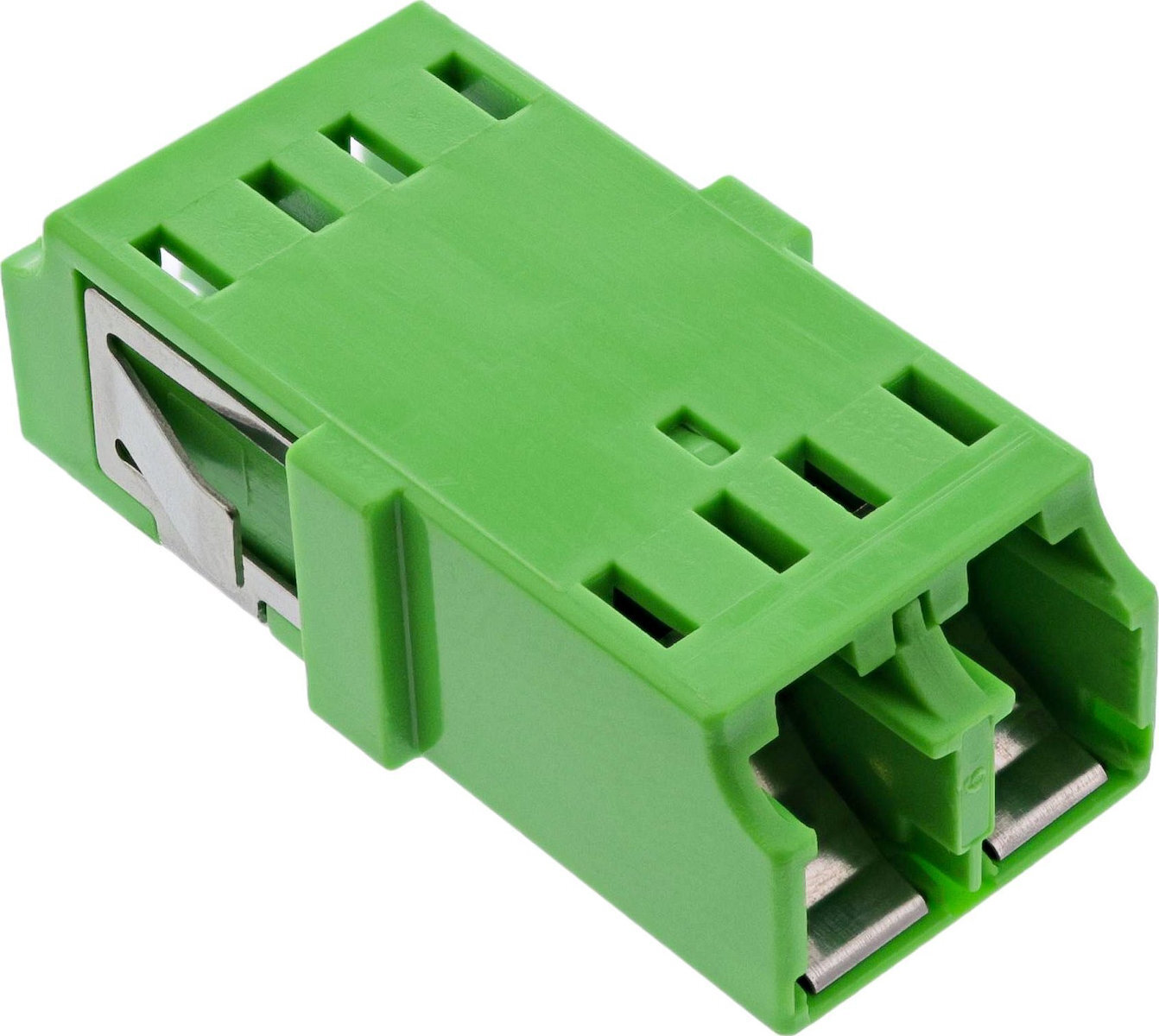 Inline Fiber Optic Coupler Duplex Lc Lc Singlemode Green Ceramic Sleeve ...