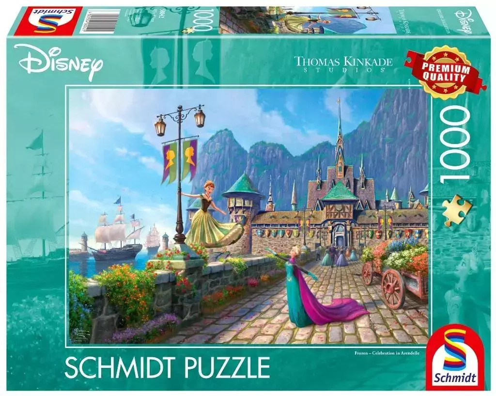 Puzzle 2D Kinkade Disney Dreams Collection Frozen: Celebration in ...