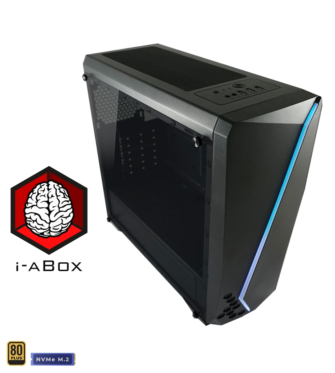 i-aBox Stealth Power v1 iPro Lite Gaming Desktop PC (i5-14400F/32GB ...