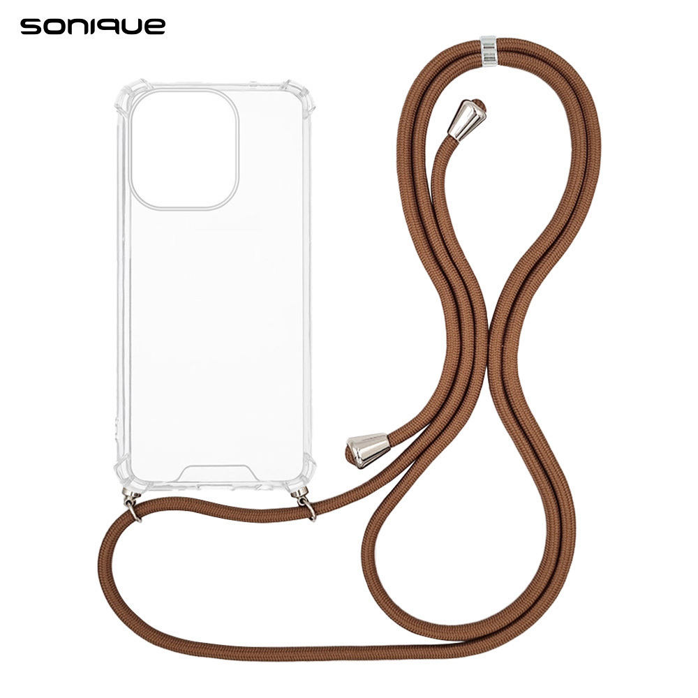 Θήκη Σιλικόνης Κορδόνι Sonique Armor Clear Oppo A5 Pro 5g Καφέ | Skroutz.gr
