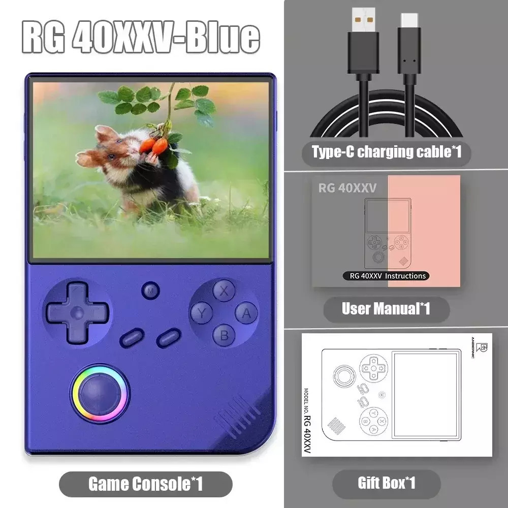 Handheld Game Console 4-inch Display Linux Operating System Blue 128gb ...
