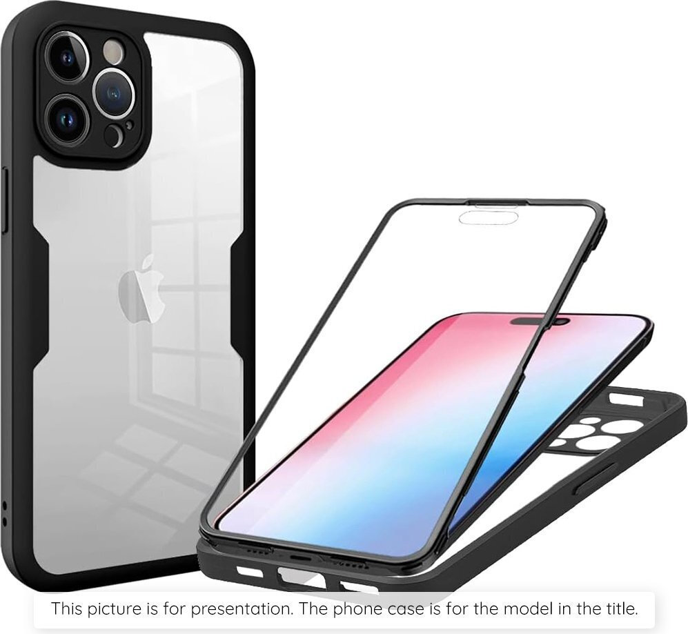 Techsuit Colorverse 360 Full Cover Σιλικόνης Μαύρο (Honor 400 Smart 4G ...