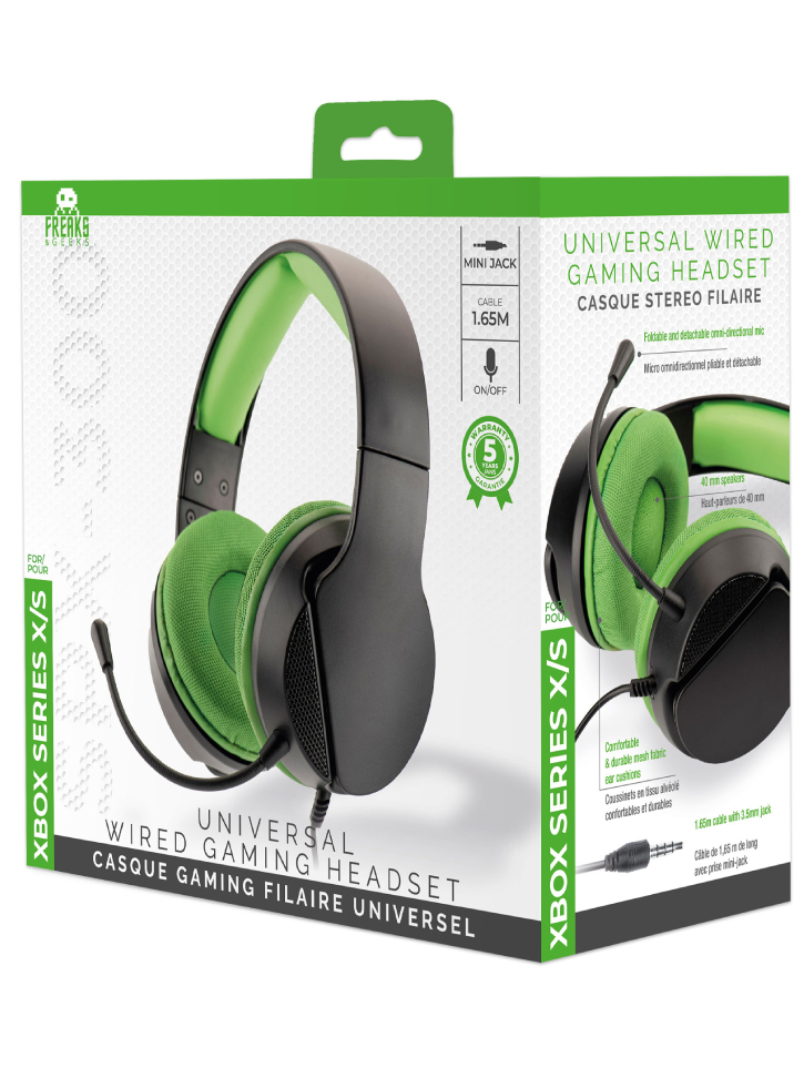 Freaks and Geeks SPX-300 On Ear Gaming Headset με σύνδεση 3.5mm Πράσινο ...