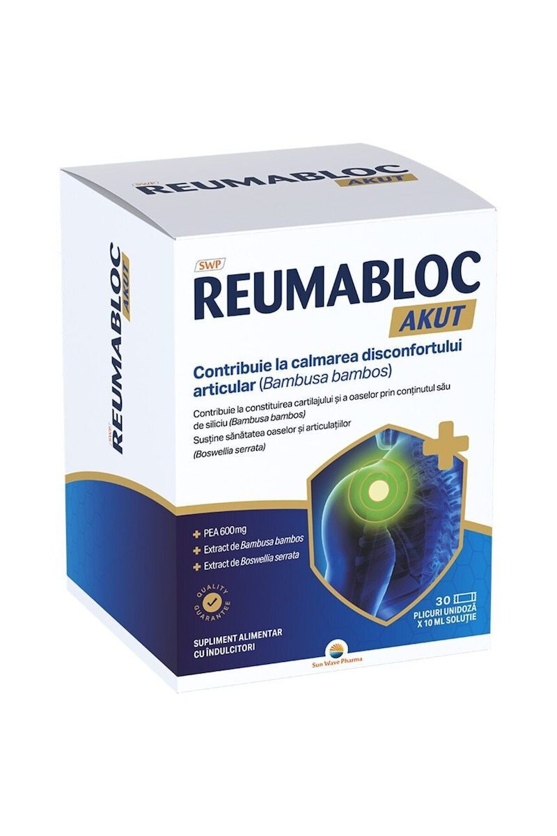 Sun Wave Pharma Reumabloc Akut Joint & Bone Health Supplement 30 ...