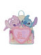 Loungefly Παιδική Τσάντα Πλάτης Ροζ Disney Stitch & Angel Be Mine ...