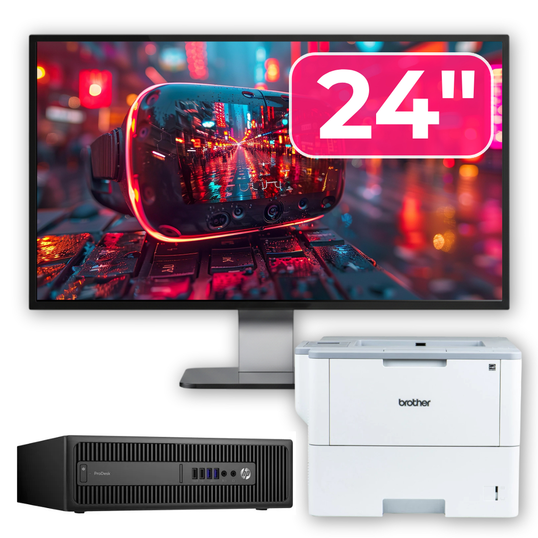 HP ProDesk 600 G2 SFF + Οθόνη 24" & εκτυπωτής Brother HL-L6300DW ...