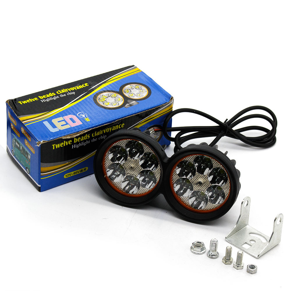 Φαναρι Διπλο Led 12v-80v Ηλεκτρικο Scooter Πατινι Universal Dokma Dr8 ...