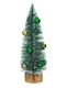 Decorative Christmas Bauble Led 25cm Green Green Gold Ornaments Wooden ...
