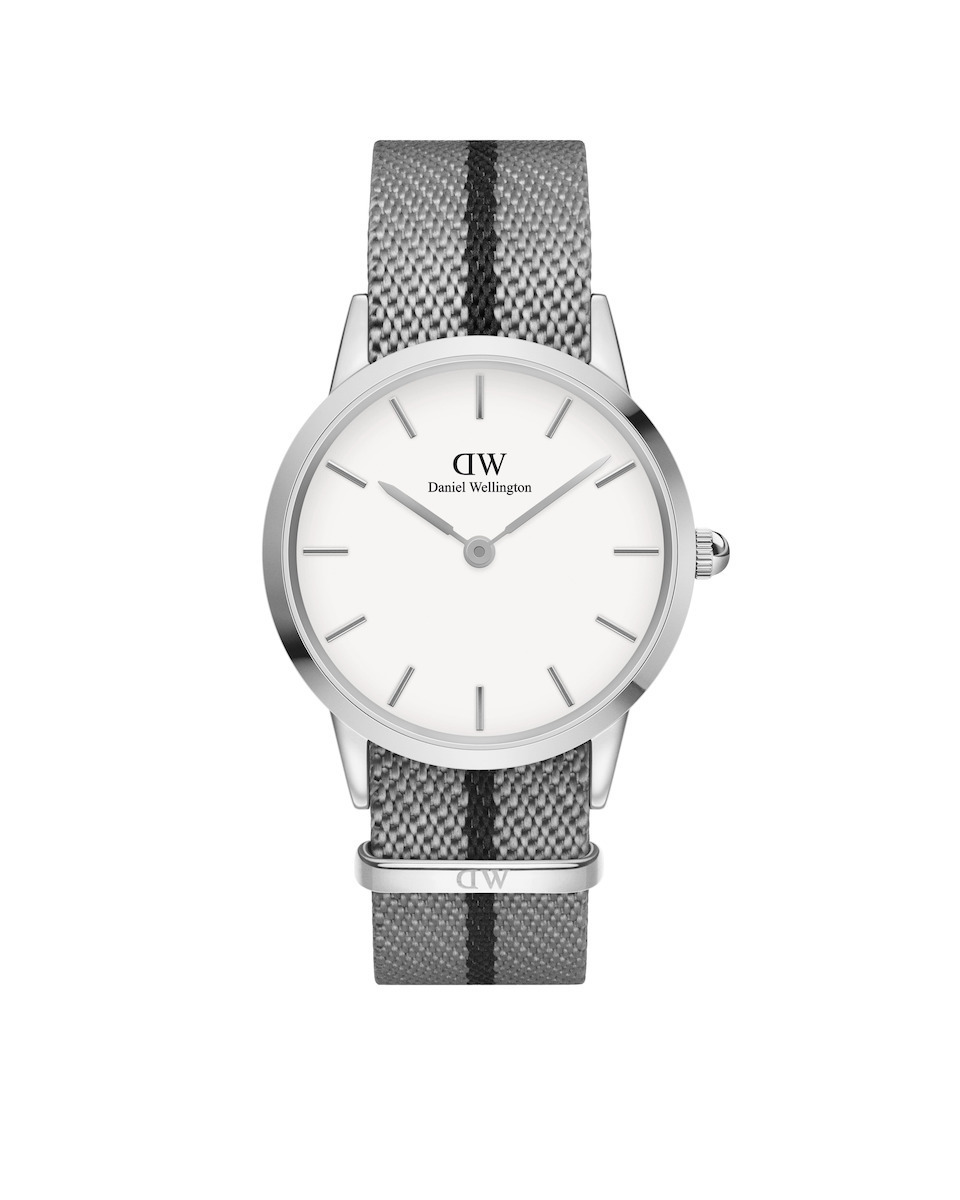 Daniel Wellington Γυναικείο Ρολόι 26mm Μπαταρίας με Γκρι Μεταλλικό ...