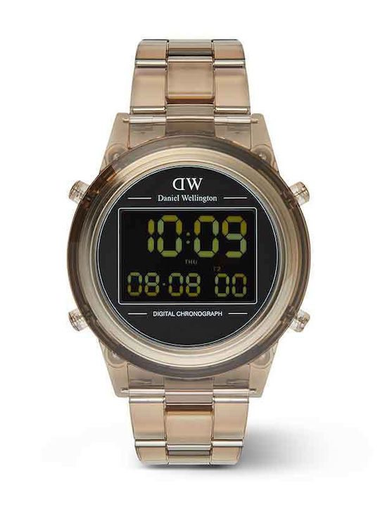 Daniel Wellington Ψηφιακό Ανδρικό Ρολόι 42mm Μπαταρίας σε Καφέ Χρώμα ...